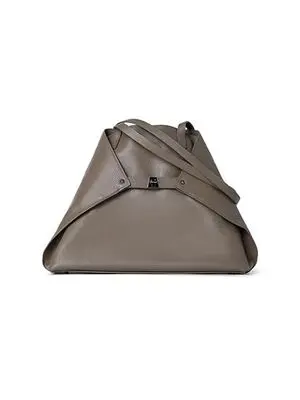 Akris Medium Ai Leather Shoulder Bag - Dusty Olive