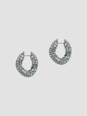 Balenciaga Loop Earrings - Silver