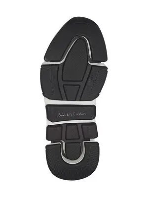 Balenciaga Speed 2.0 Recycled Knit Sneakers With Bicolor Sole - Black White