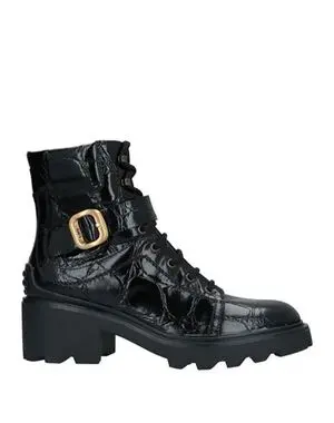 TOD'S Leather Ankle Boots - Black