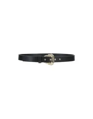 Versace Light Calfskin Belt - Black