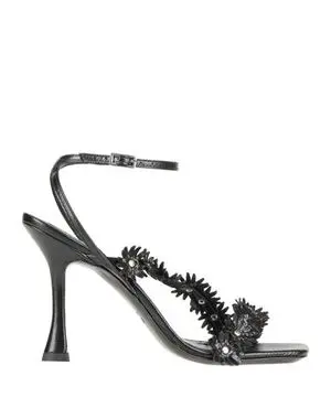 By Far Textured Leather Sandals