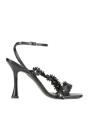 By Far Textured Leather Sandals