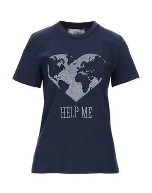 Alberta Ferretti Printed Organic Cotton T-shirt - Blue