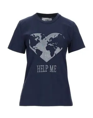 Alberta Ferretti Printed Organic Cotton T-shirt - Blue