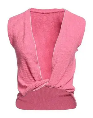 Jacquemus JACQUEMUS Sleeveless Bouclé Knit Sweater Pink