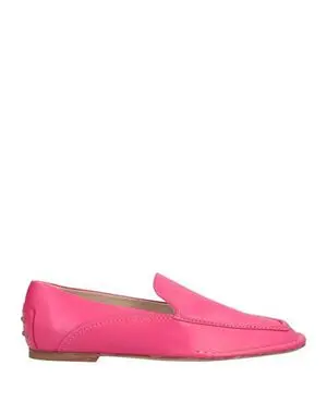 TOD'S Leather Loafers - Fuchsia