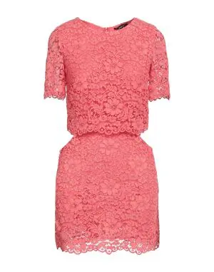 Amen Mini Lace Dress - Red