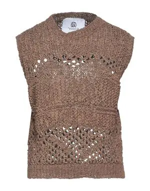 EVEN IF Knitted Sleeveless Top - Camel