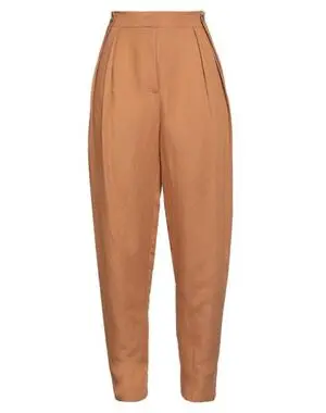 Patrizia Pepe Tapered Shantung Pants Beige