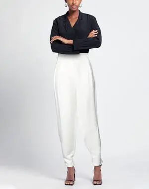 Patrizia Pepe Tapered Shantung Pants - White