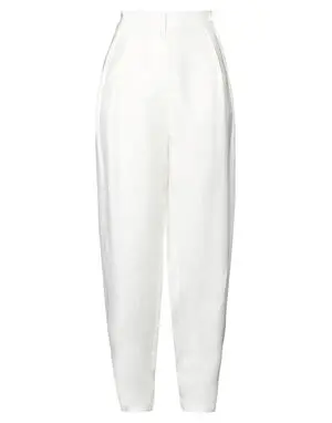 Patrizia Pepe Tapered Shantung Pants - White