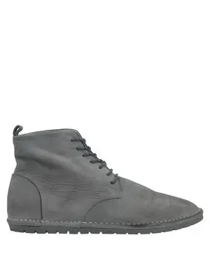Marsèll Leather Lace-Up Ankle Boots Grey