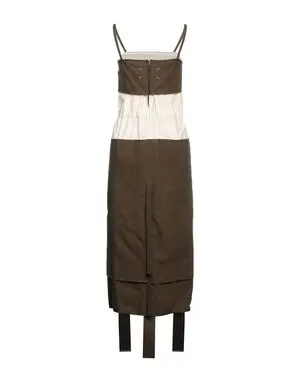 MAISON MARGIELA Midi Cotton Military Dress - Green