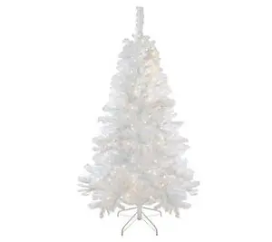 NORTHLIGHT Pre-lit Medium Iridescent Pine Chris Tmas Tree - One-color