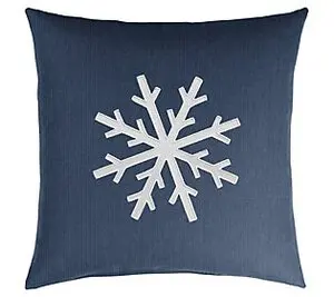 SORRA HOME Embroidered Snowflake Sunbrella Pill Ow - One-color