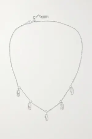 Messika Move Uno Tassel Diamond Choker - Silver