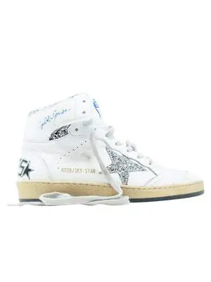 GOLDEN GOOSE White Leather Sky Star Sneakers White