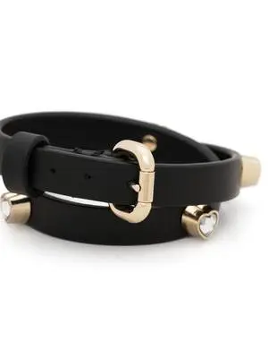 Red Valentino Buckle-fastening Leather Bracelet