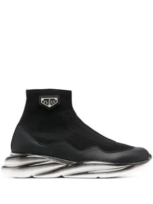 Philipp Plein Skywalker Runner Sock-style Sneakers - Black