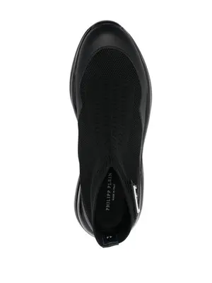Philipp Plein Skywalker Runner Sock-style Sneakers - Black