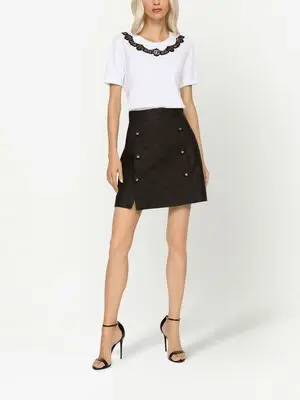 Dolce & Gabbana Lace-trim T-shirt