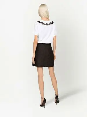 Dolce & Gabbana Lace-trim T-shirt
