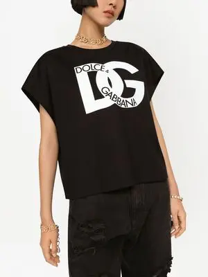 Buy Dolce & Gabbana Logo-print T-shirt - Black At 40% Off