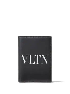 Valentino Garavani Vltn Leather Bi-fold Wallet - Black