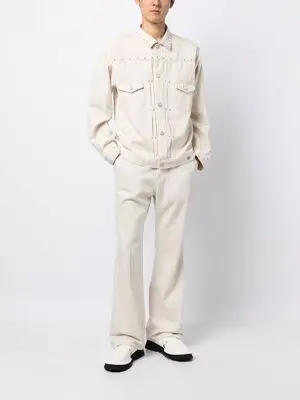 AFB×Dickies VINTAGE STUDS WORK JACKET Afb X Dickies Stud-Detai Work Jacket - White | Editorialist