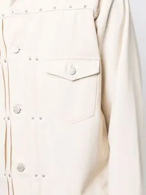 Afb X Dickies Stud-Detai Work Jacket - White | Editorialist