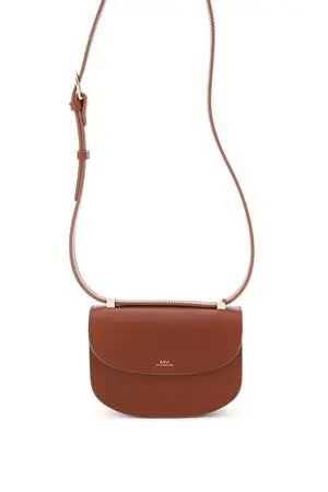 A.p.c. A.P.C. GENEVE MINI CROSSBODY BAG Brown