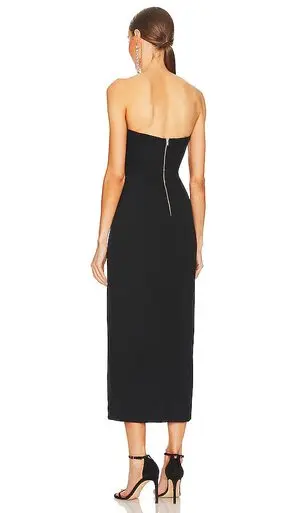 Bardot Ambiance Midi Dress In Black - 30% Off | Editorialist