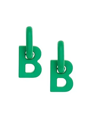 Balenciaga B Chain Xs Earrings Vivid Green