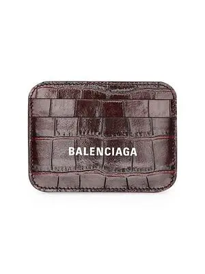 Balenciaga Cash Card Holder Dark Red