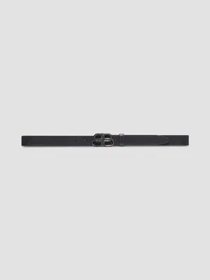 Balenciaga Bb Thin Belt - Black