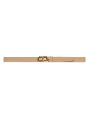 Balenciaga Bb Thin Belt Sand
