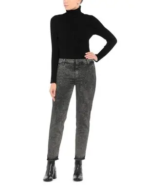 TWINSET Tapered Jeans With Brand Logo - Black