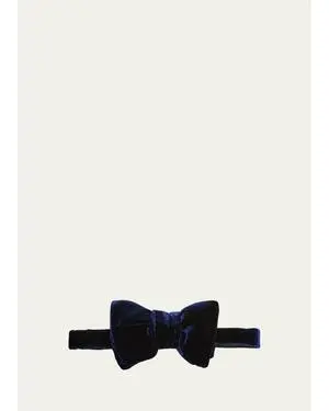 TOM FORD Velvet Bow Tie - Blue