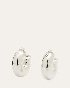 Ippolita Sterling Hammered Hoop Earrings - Silver