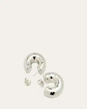 Ippolita Sterling Hammered Hoop Earrings