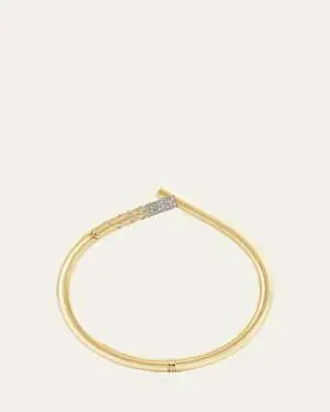 TABAYER 18k Yellow Bracelet With Diamonds - Gold