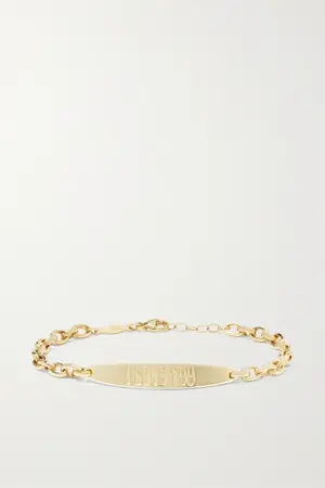 Jacquie Aiche I Love You 14-karat Bracelet - Gold
