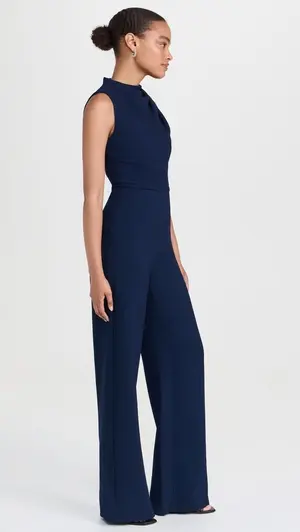 Black Halo Corrine Jumpsuit - Bluestone