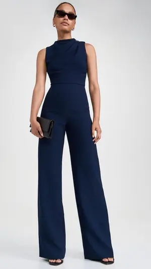 Black Halo Corrine Jumpsuit - Bluestone