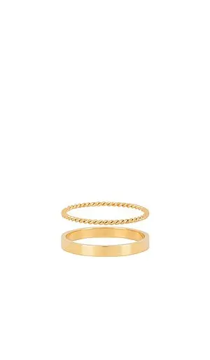 PETIT MOMENTS Stacker Thin Rings In Metallic