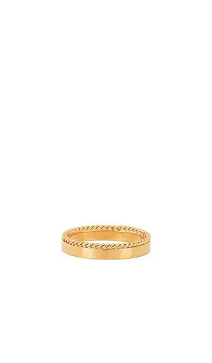 PETIT MOMENTS Stacker Thin Rings In Metallic