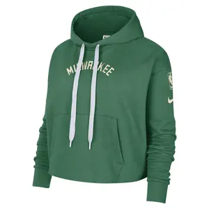 Nike Milwaukee Bucks Courtside City Edition Nba Fleece Pullover Hoodie