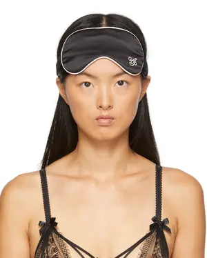 Agent Provocateur Agent Provocateur Black Silk Classic PJ Eye Mask - Black