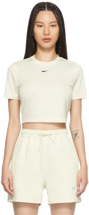 Nike Nike Beige Sportswear Essential Slim T-Shirt - Coconut